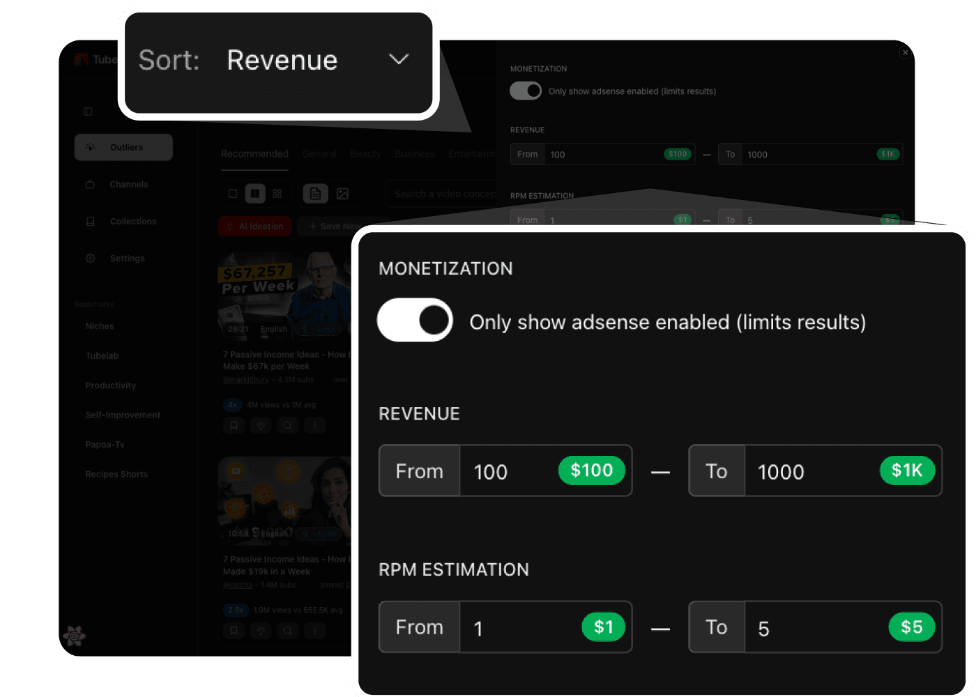 TubeLab - Find Profitable YouTube Niches & Viral Video Formats